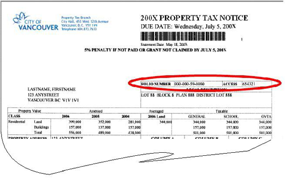 Tax Notice Example